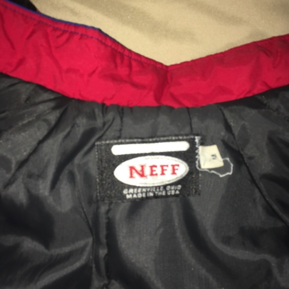 Neff | Jackets & Coats | Vintage Neff Cudas Red White Blue Jacket ...